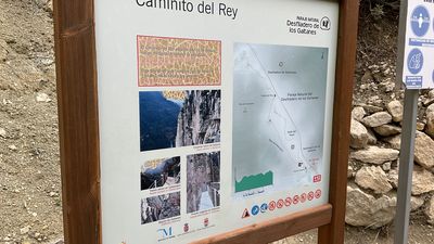 Caminito del Rey Map (Information board) • Mapy.com